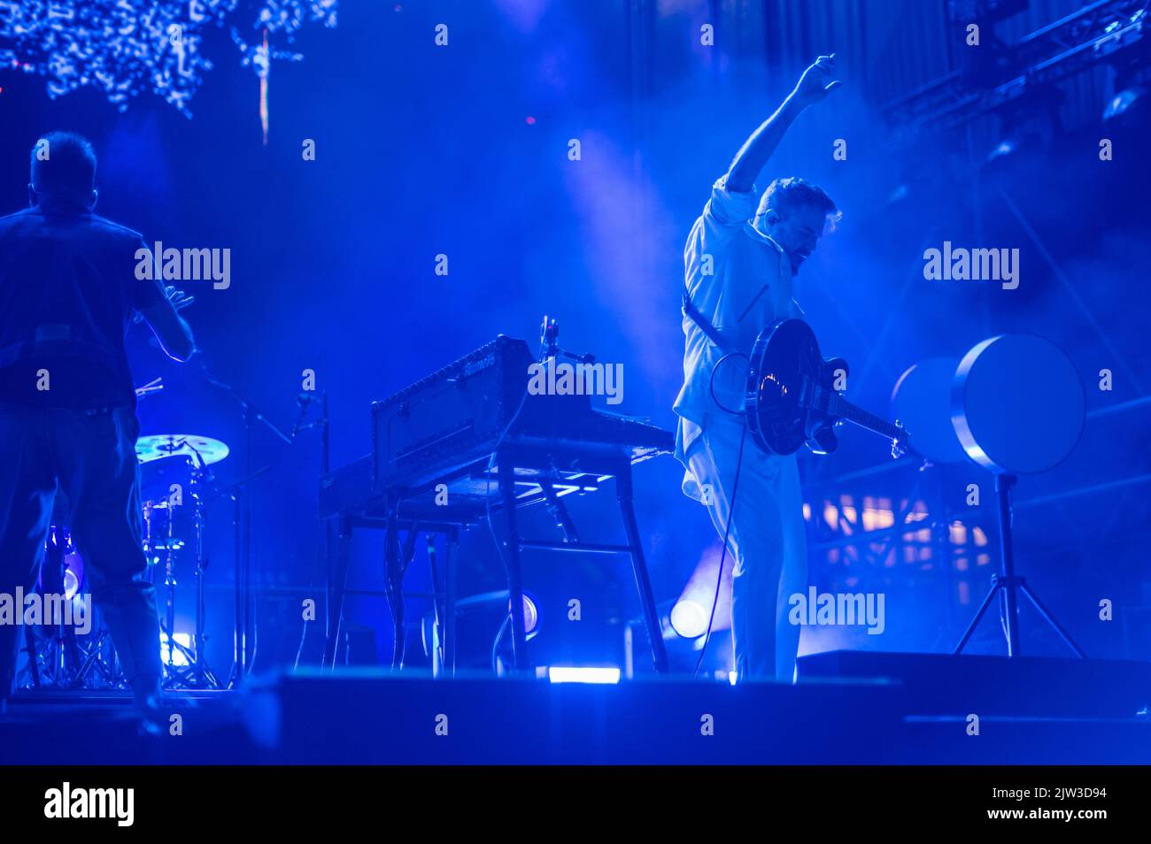 Spanish band Vetusta Morla performs live during Vive Latino 2022 ...