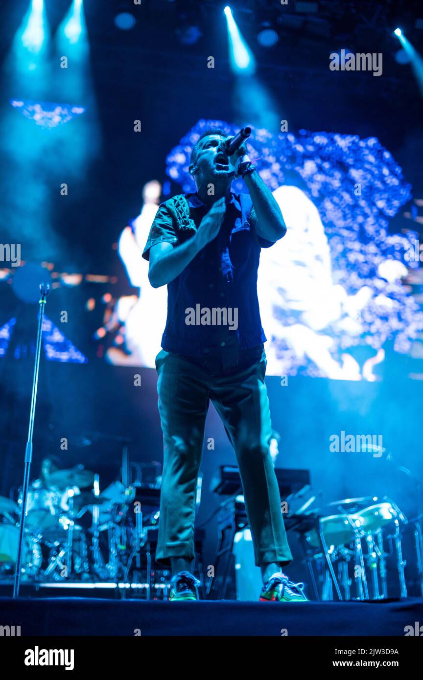 Spanish band Vetusta Morla performs live during Vive Latino 2022 ...