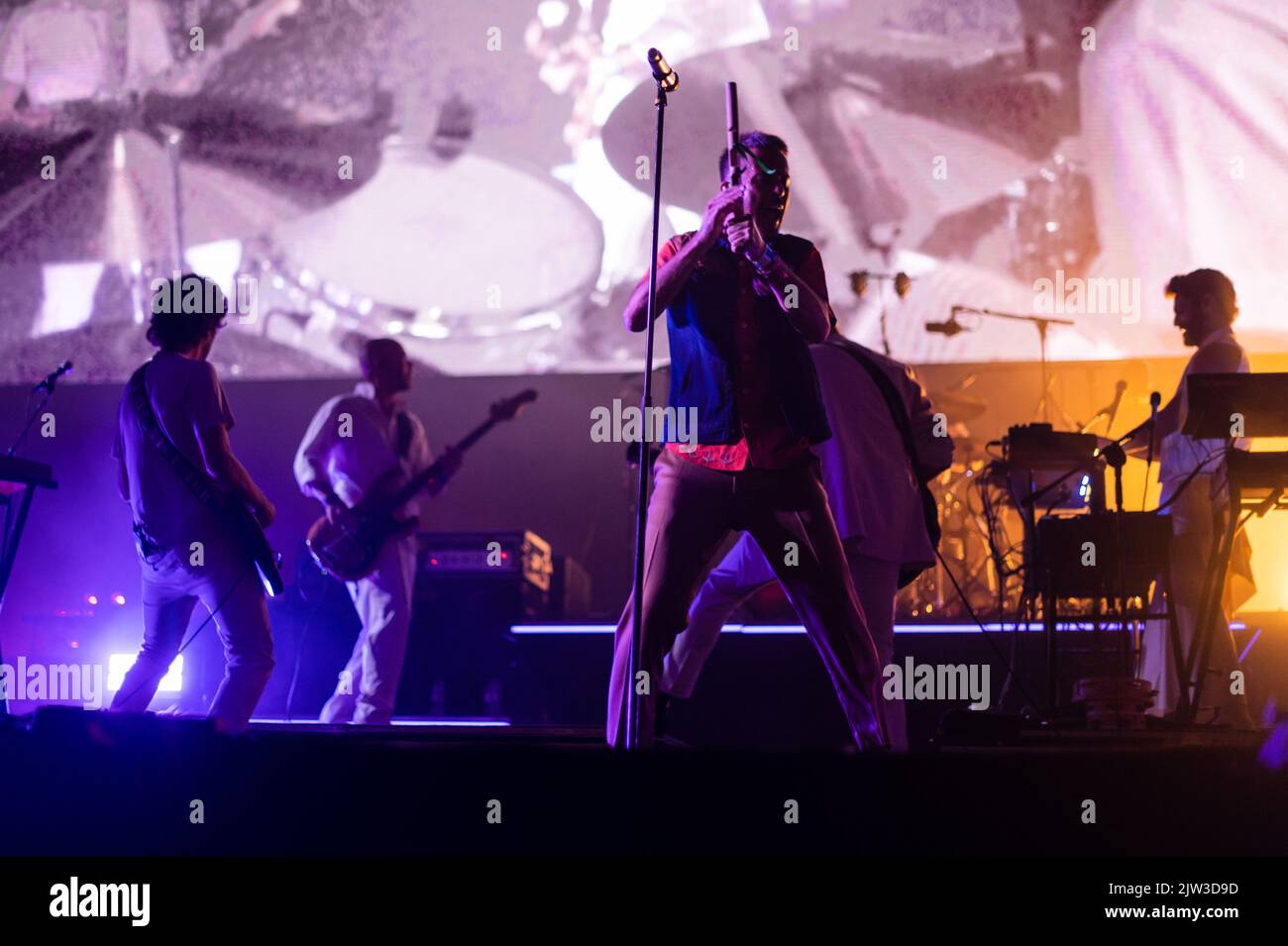 Spanish band Vetusta Morla performs live during Vive Latino 2022 ...