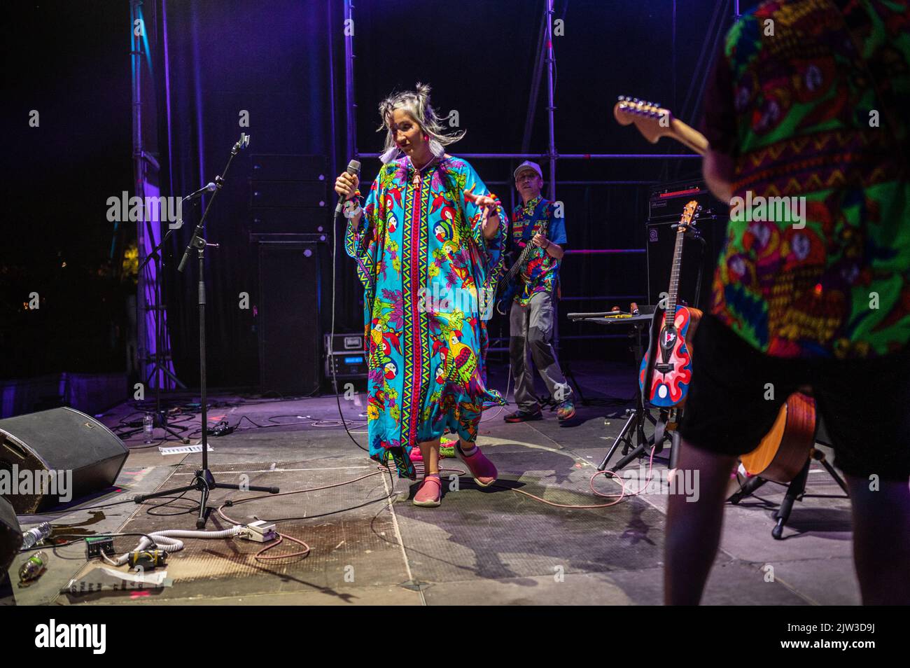 Colombian band Aterciopelados performs live during Vive Latino 2022 ...
