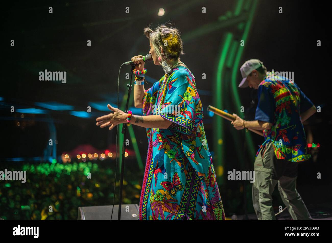 Colombian band Aterciopelados performs live during Vive Latino 2022 ...