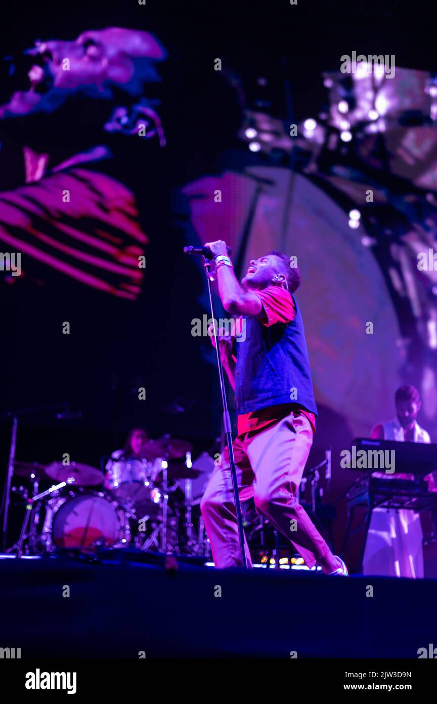 Spanish band Vetusta Morla performs live during Vive Latino 2022 ...