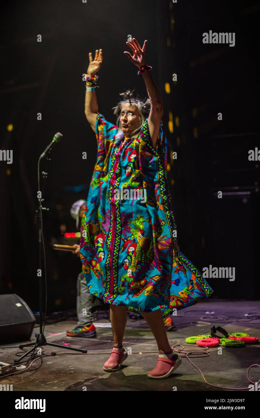Colombian band Aterciopelados performs live during Vive Latino 2022 ...