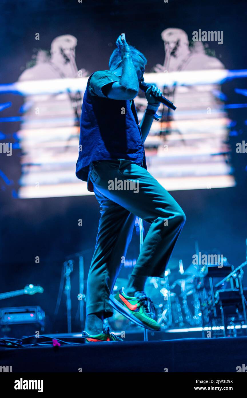 Spanish band Vetusta Morla performs live during Vive Latino 2022 ...