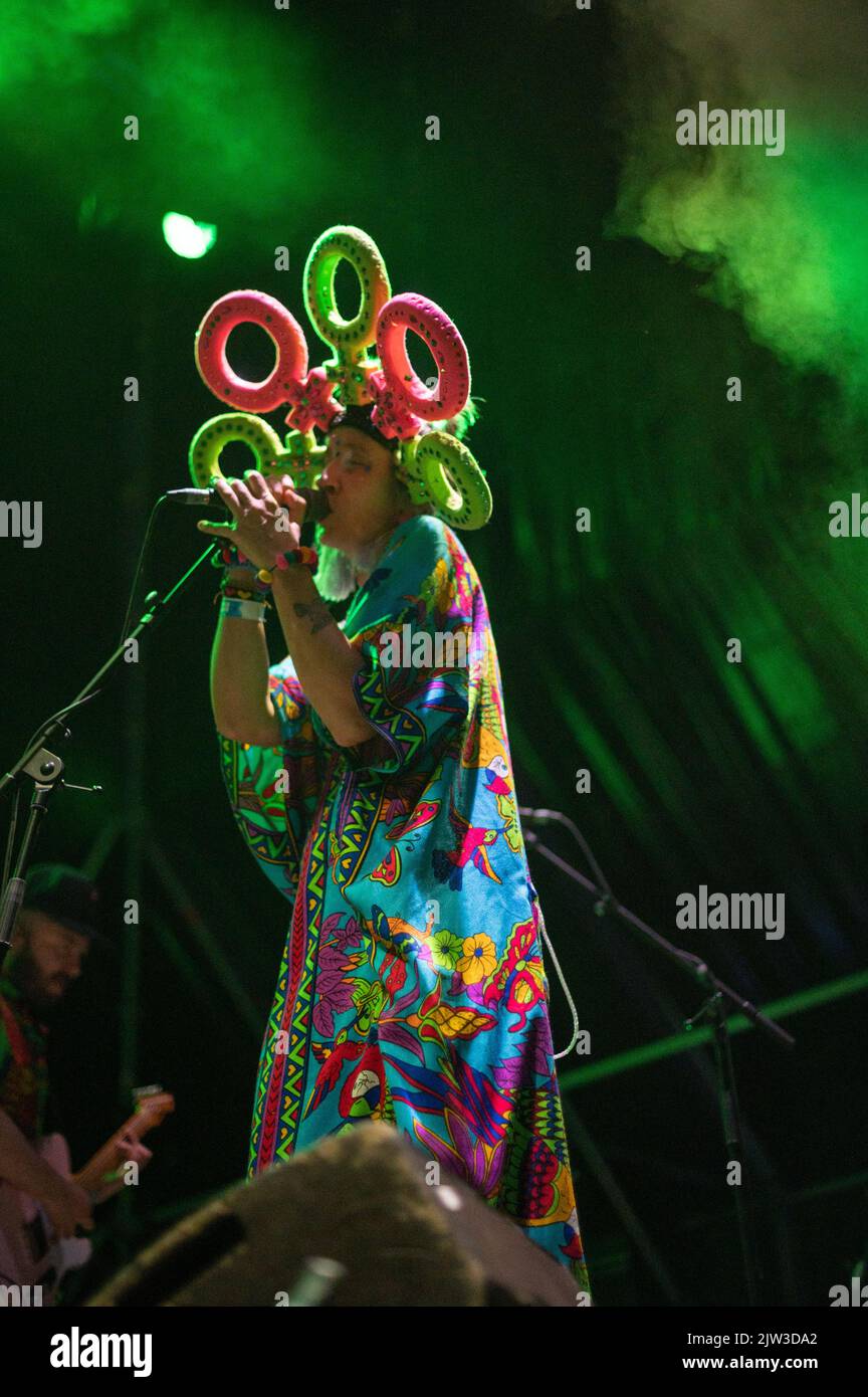 Colombian band Aterciopelados performs live during Vive Latino 2022 ...