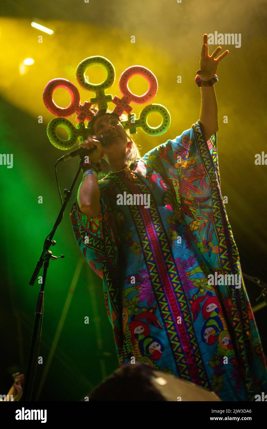 Colombian band Aterciopelados performs live during Vive Latino 2022 ...