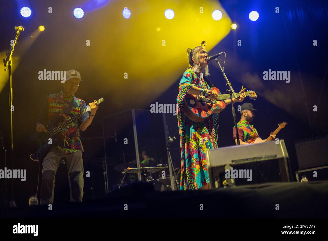 Colombian band Aterciopelados performs live during Vive Latino 2022 ...