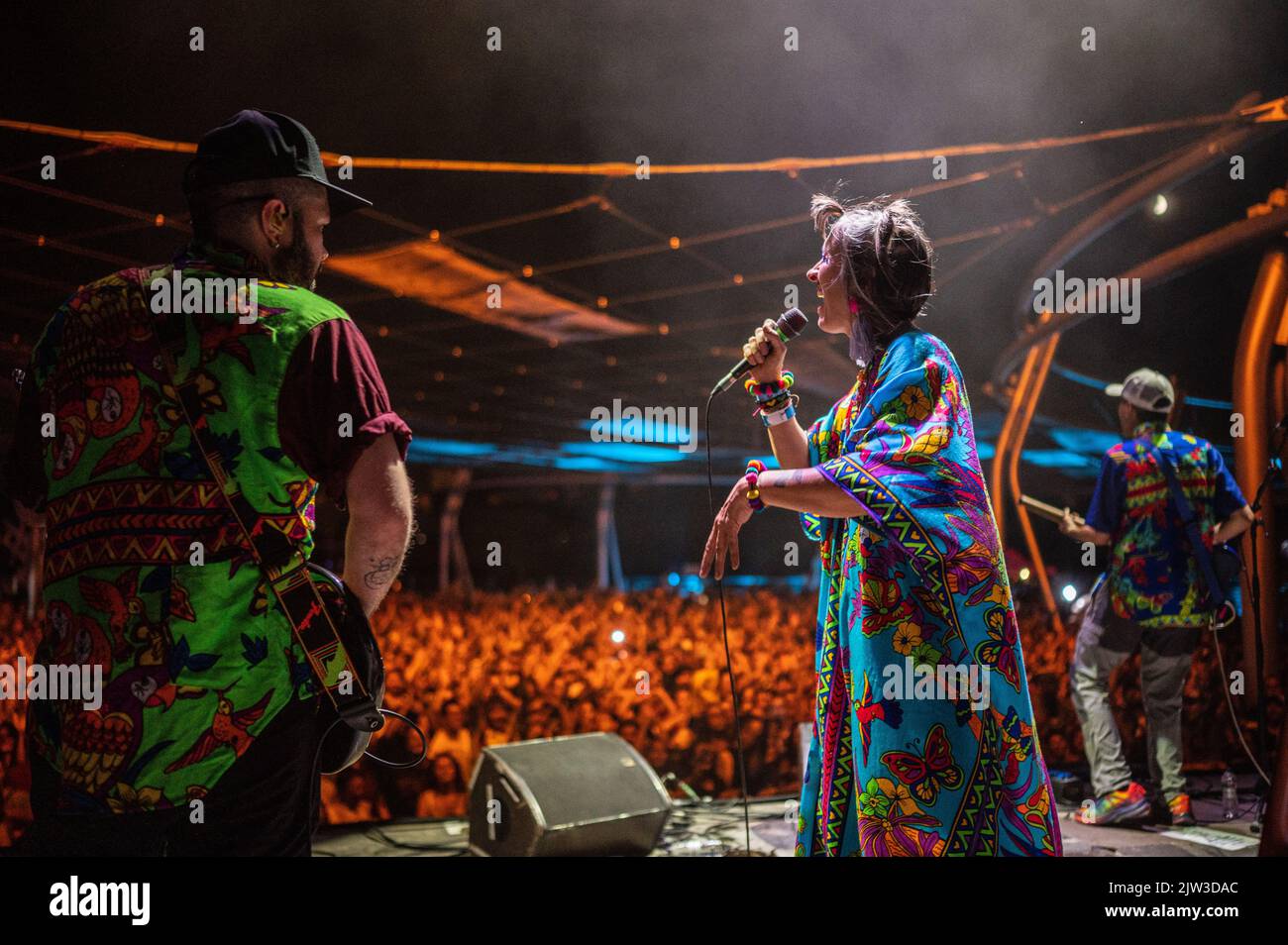 Colombian band Aterciopelados performs live during Vive Latino 2022 ...