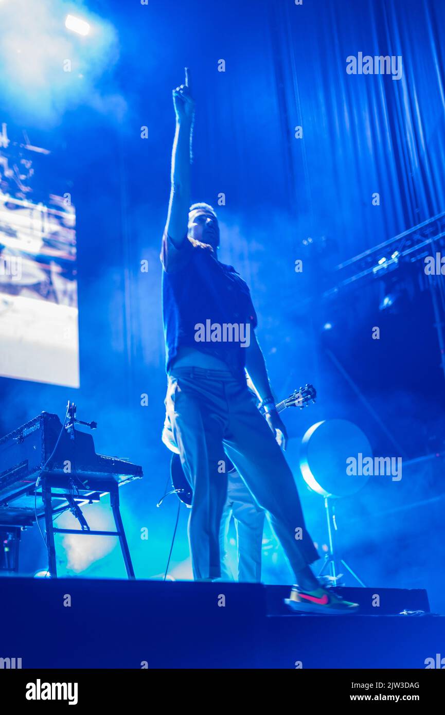 Spanish band Vetusta Morla performs live during Vive Latino 2022 ...
