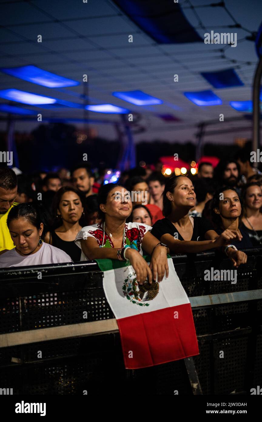 Colombian band Aterciopelados performs live during Vive Latino 2022 ...