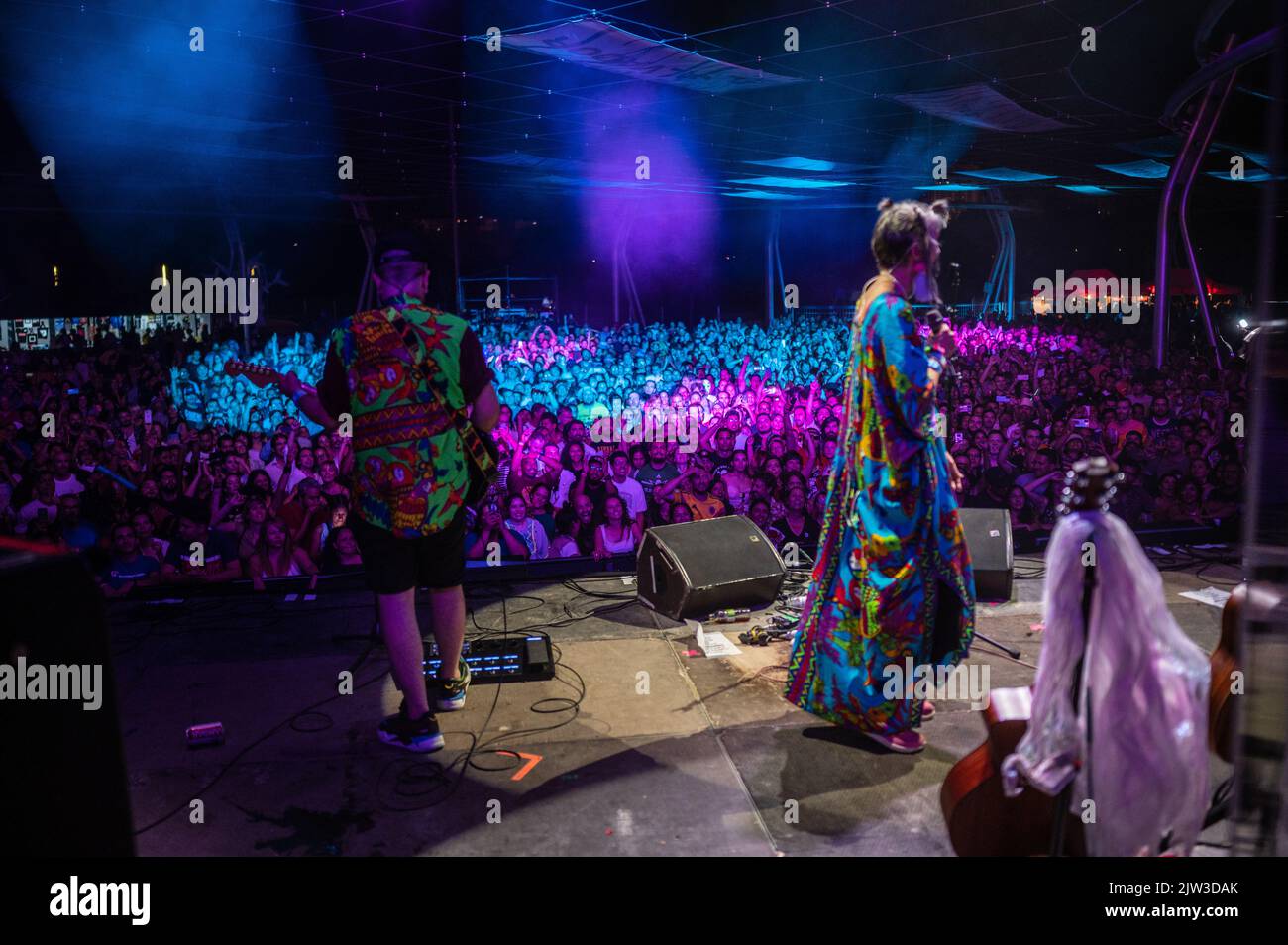 Colombian band Aterciopelados performs live during Vive Latino 2022 ...