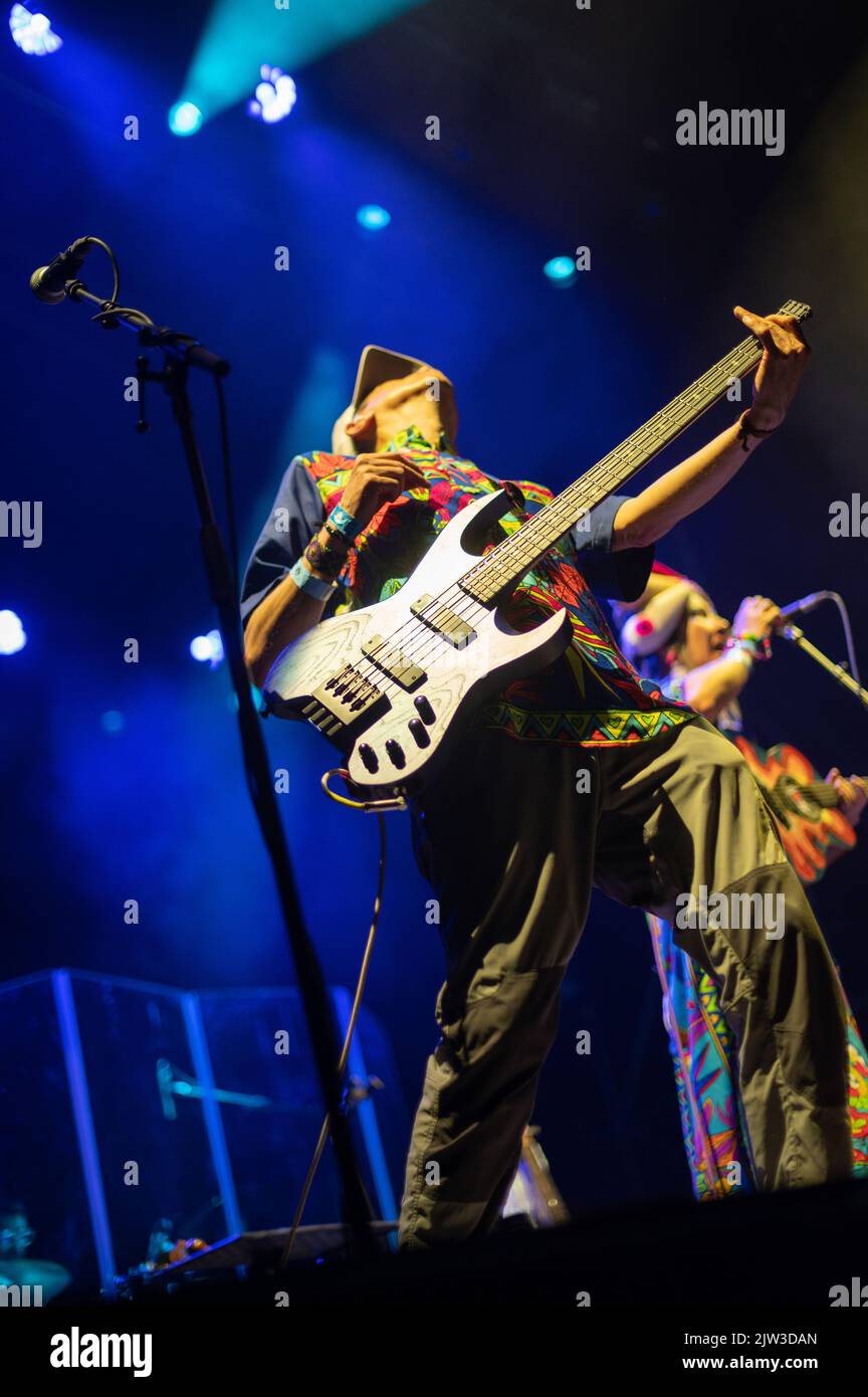 Colombian band Aterciopelados performs live during Vive Latino 2022 ...