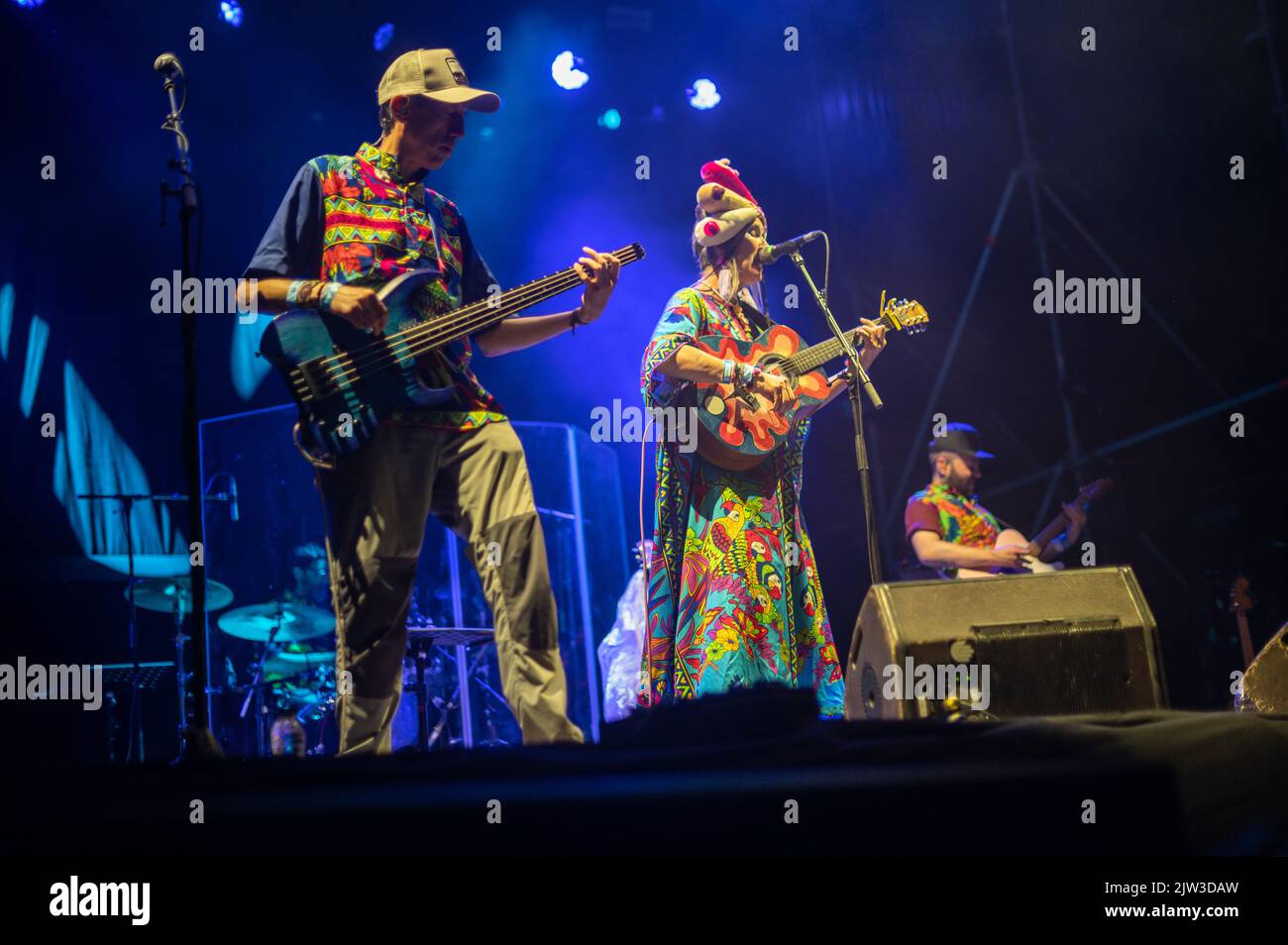 Colombian band Aterciopelados performs live during Vive Latino 2022 ...