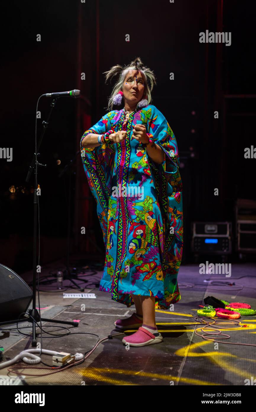 Colombian band Aterciopelados performs live during Vive Latino 2022 ...