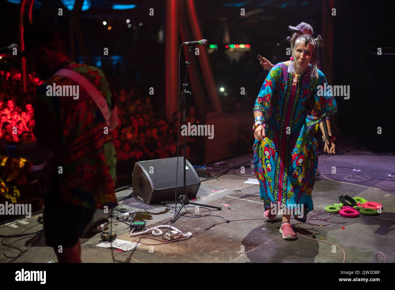 Colombian band Aterciopelados performs live during Vive Latino 2022 ...