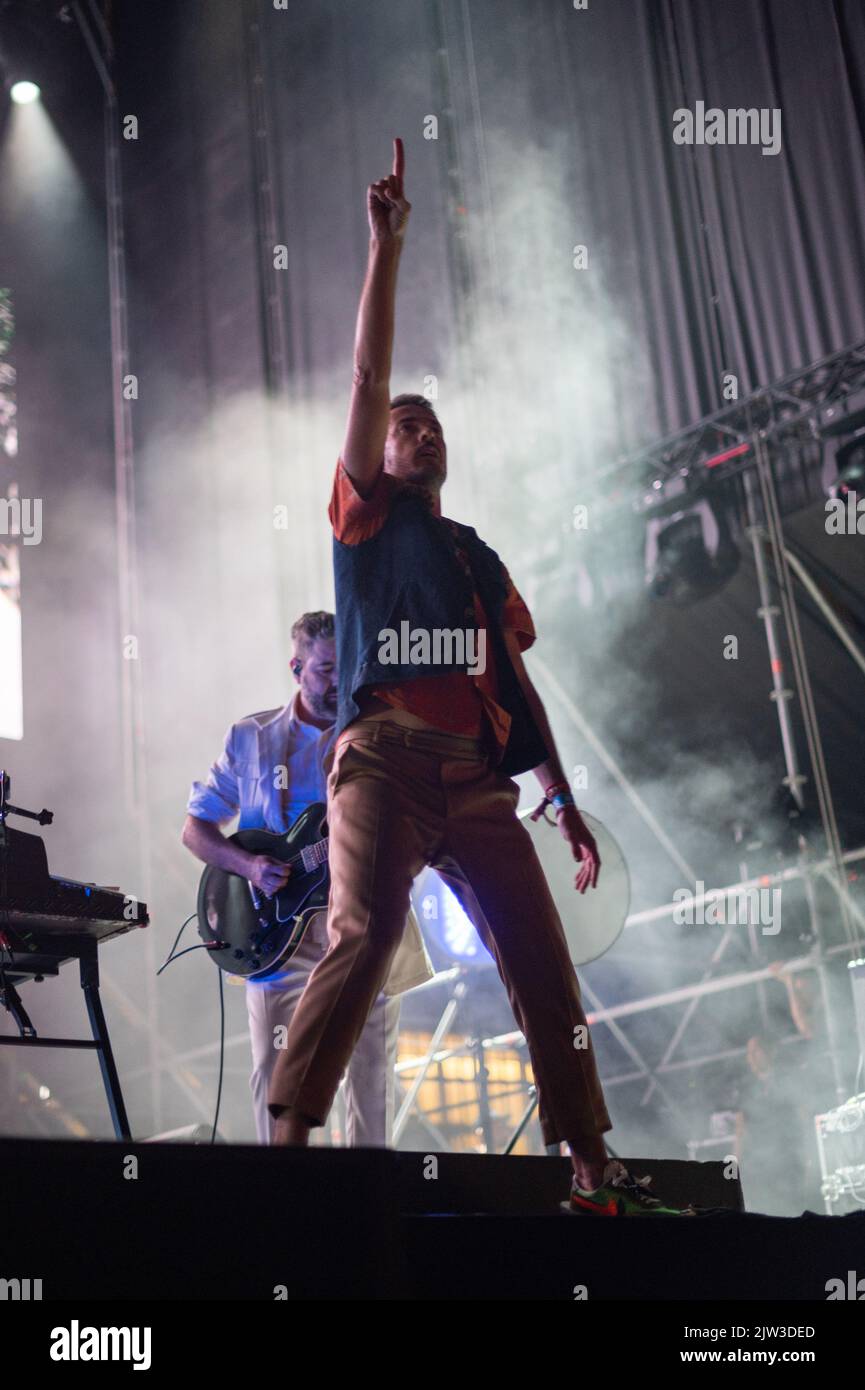 Spanish band Vetusta Morla performs live during Vive Latino 2022 ...