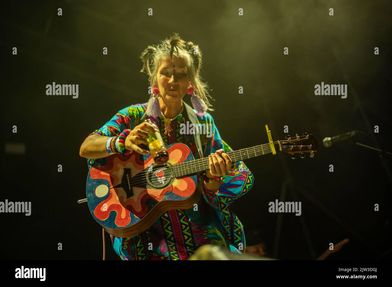 Colombian band Aterciopelados performs live during Vive Latino 2022 ...