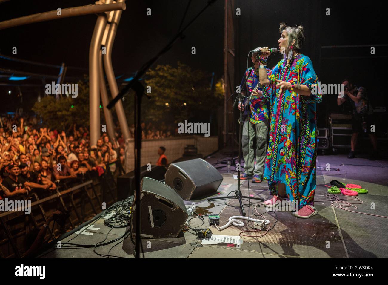 Colombian band Aterciopelados performs live during Vive Latino 2022 ...