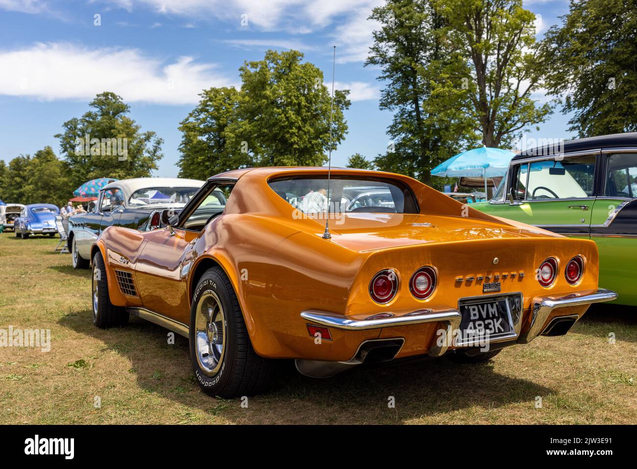 1972 Corvette Stingray coupe on display at the American Auto Club Rally ...
