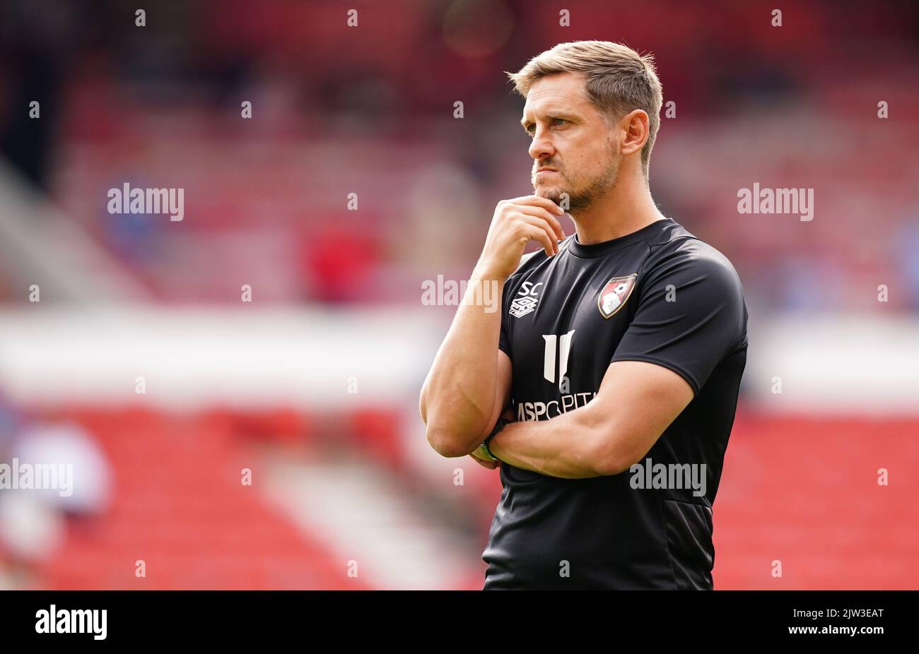 Bournemouth Development squad coach Shaun Cooper during the Premier ...