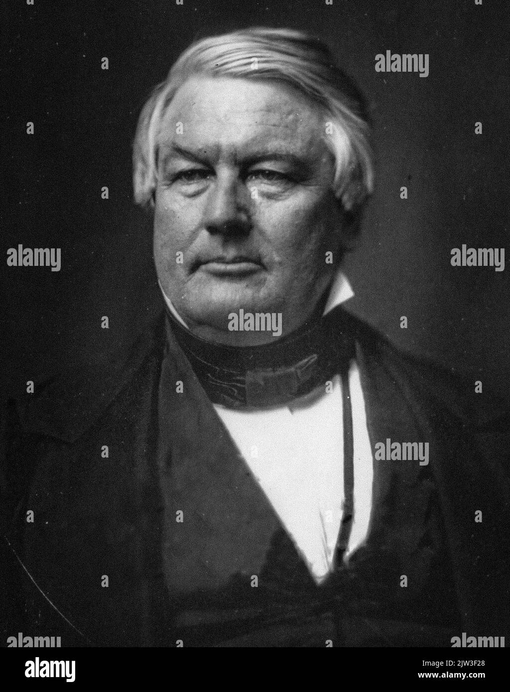 A portrait of Millard Fillmore, the thirteenth president of the USA ...
