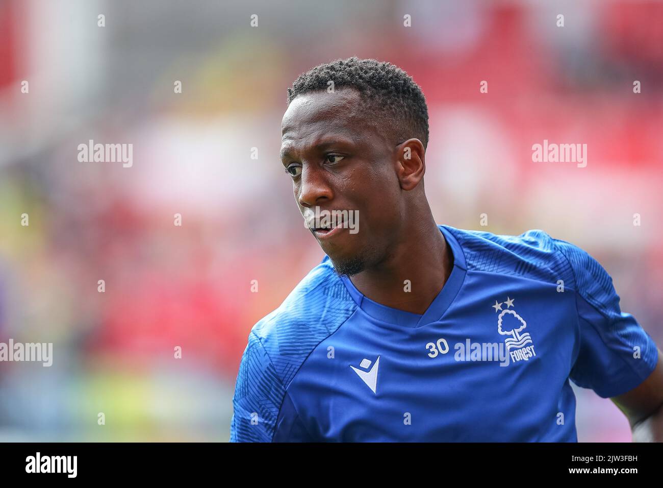 Willy Boly # of Nottingham Forest during the pre-game warm up ahead of ...
