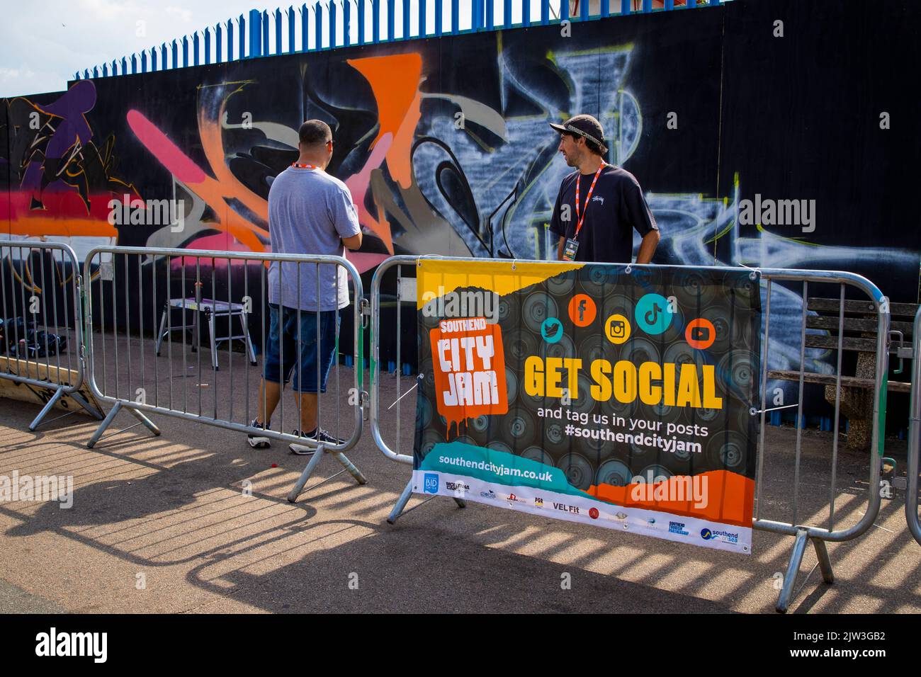 Graffiti art and artists at the Southend City Jam Street Art Festival ...