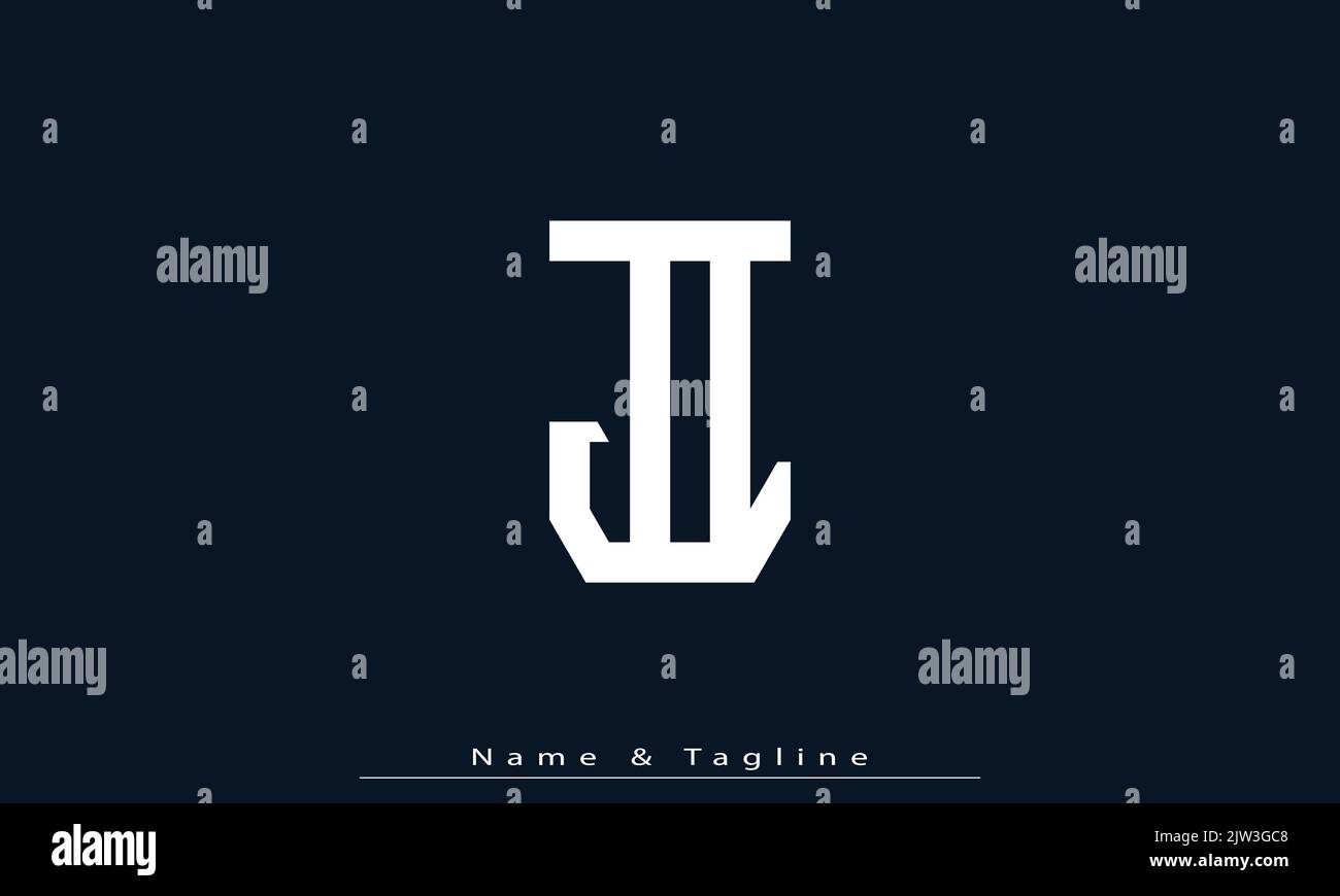 Alphabet letters Initials Monogram logo JI , IJ Stock Vector Image ...