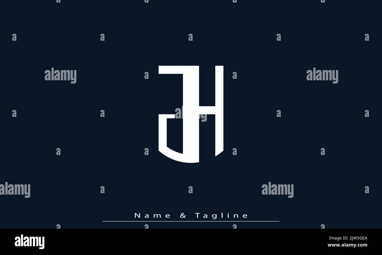 Alphabet letters Initials Monogram logo JH , HJ Stock Vector Image ...