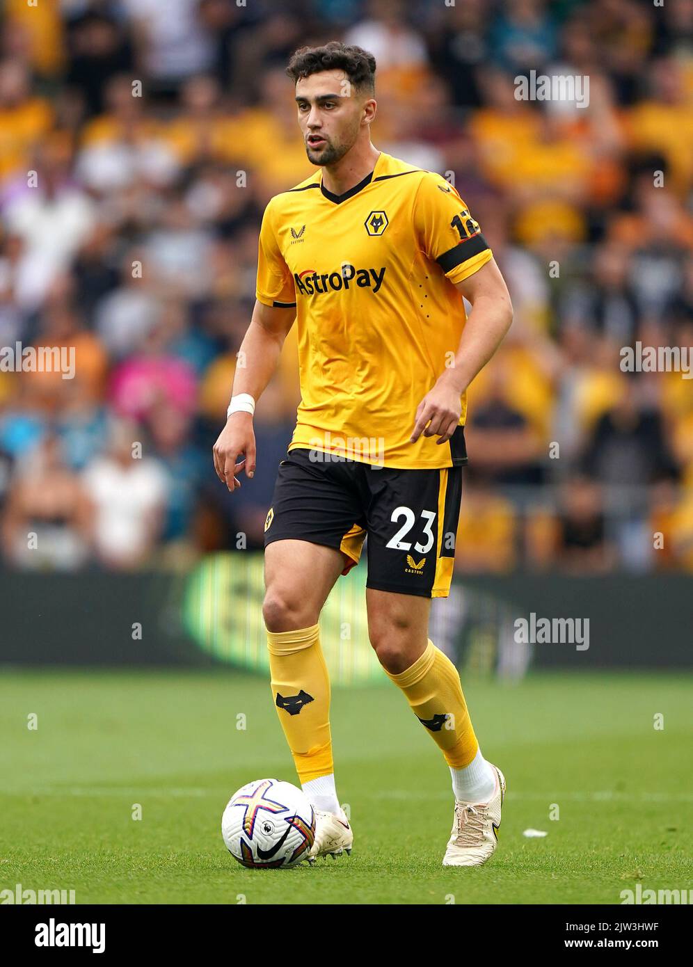 Wolverhampton Wanderers' Max Kilman in action during the Premier League ...