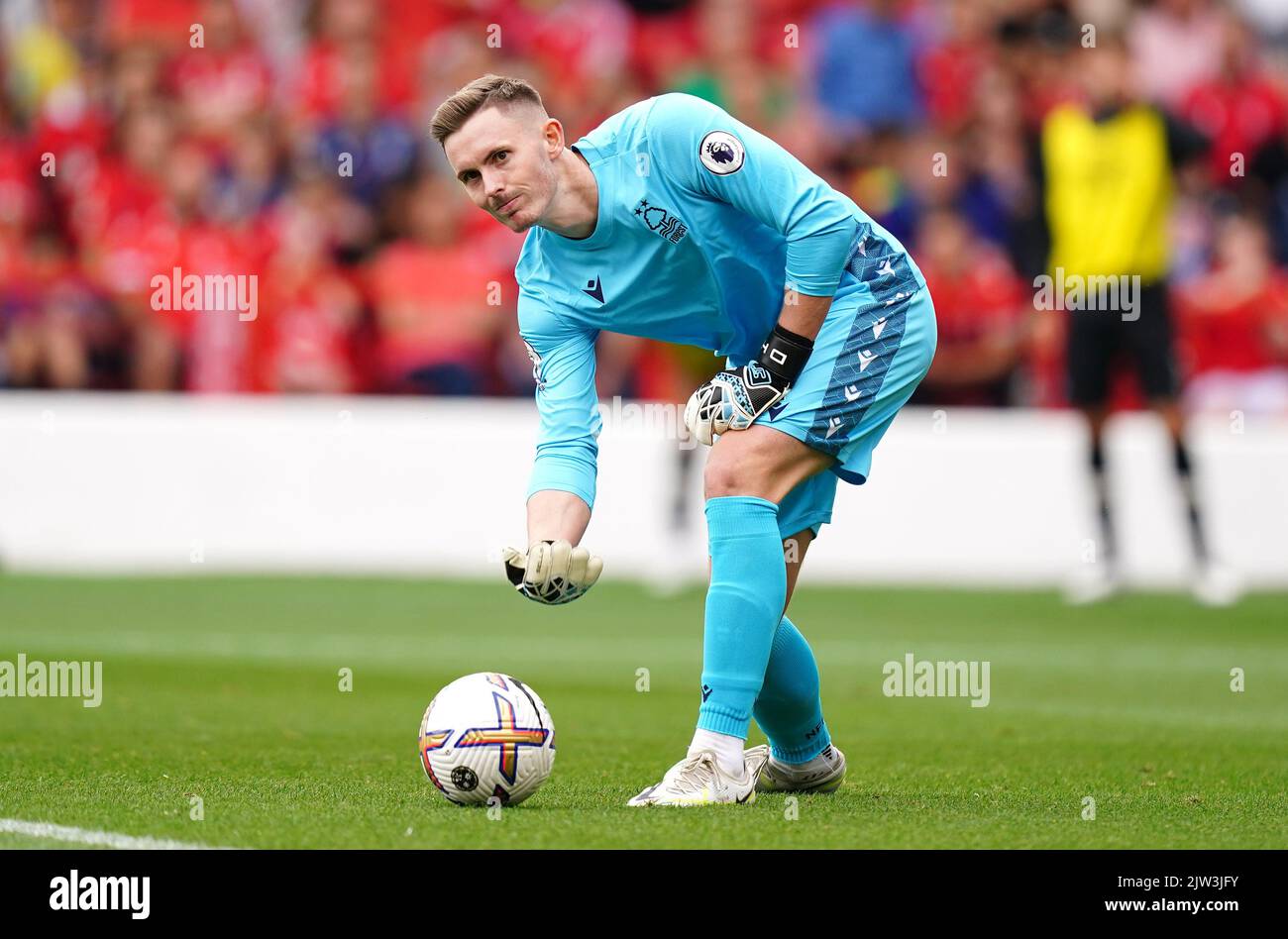 Nottingham Forest goalkeeper Dean Henderson during the Premier League ...