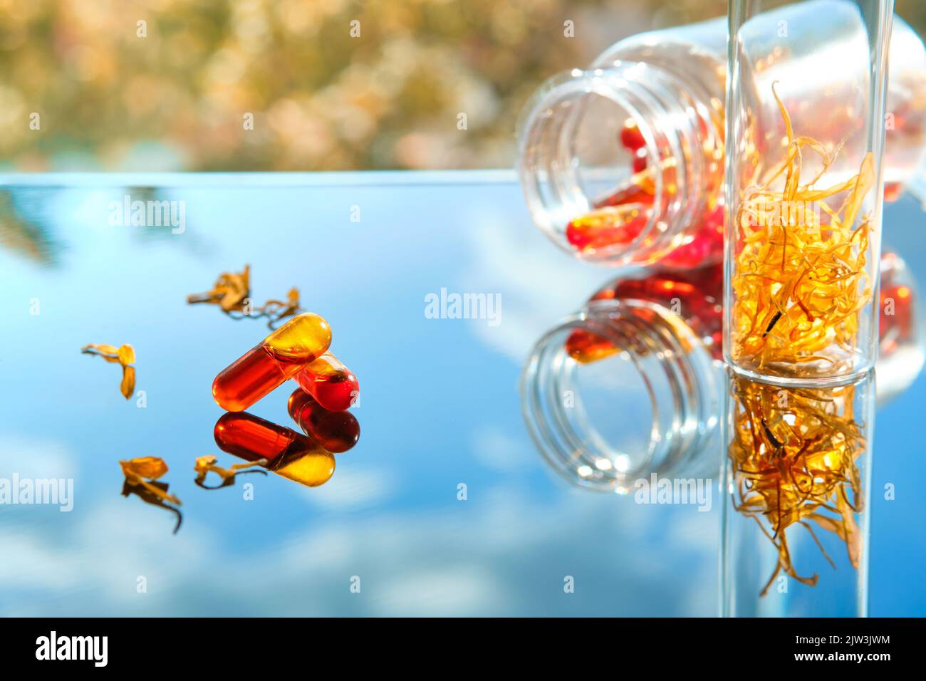 Curcumin in liquid form. Herbal capsules, herb turmeric capsules on ...