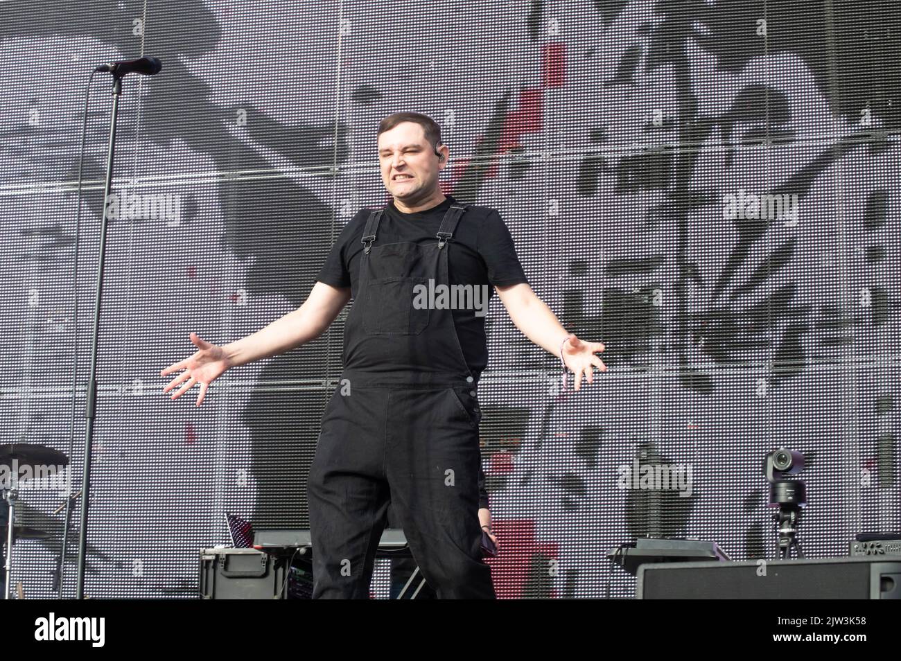 Twilights Sad performing at the Connect Festival 2022. Royal Highland ...