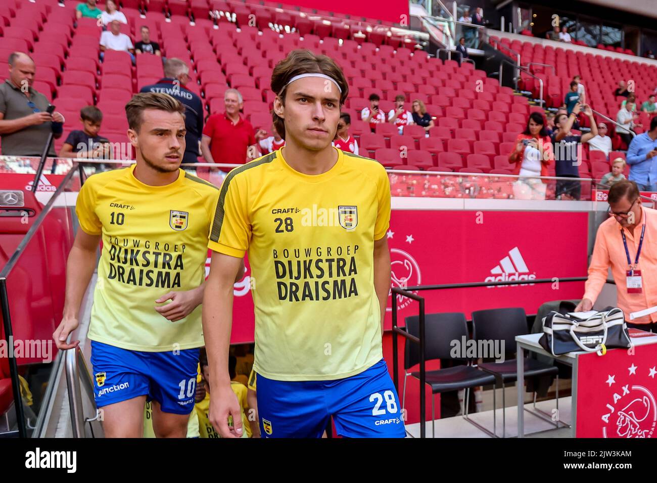AMSTERDAM, NETHERLANDS - SEPTEMBER 3: Roberts Uldrikis of SC Cambuur ...