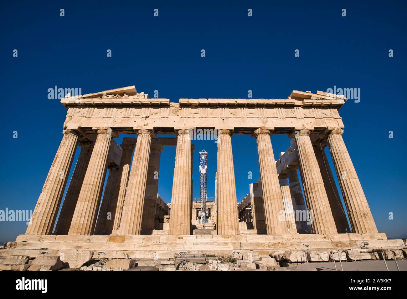 View of the Parthenon on the Acropolis in Athens Stock Photo - Alamy