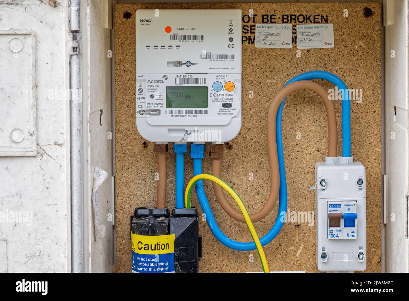 Smart meter outdoors meter box hi-res stock photography and images - Alamy