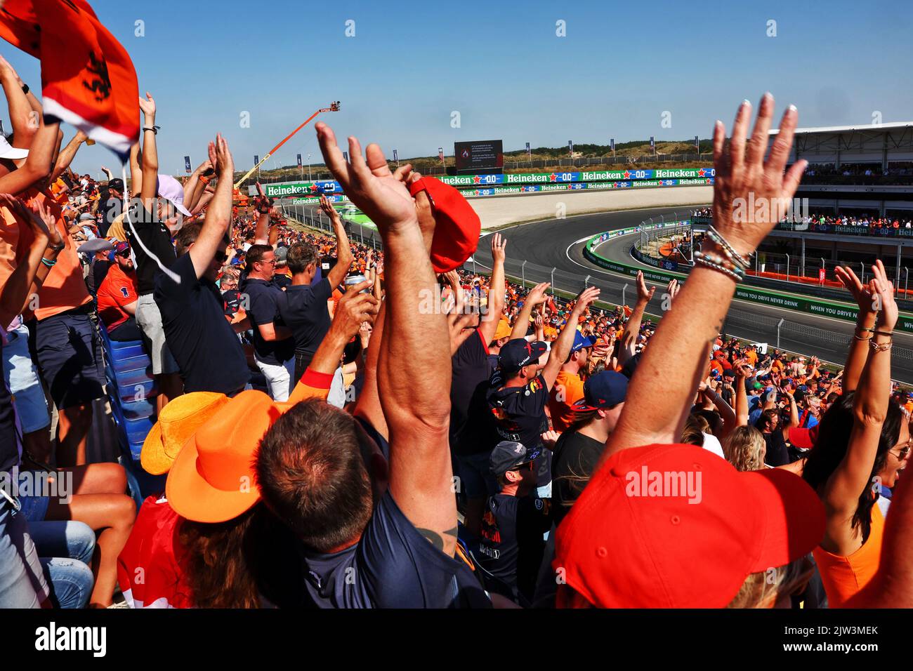 Circuit atmosphere - fans in the grandstand. 03.09.2022. Formula 1 ...
