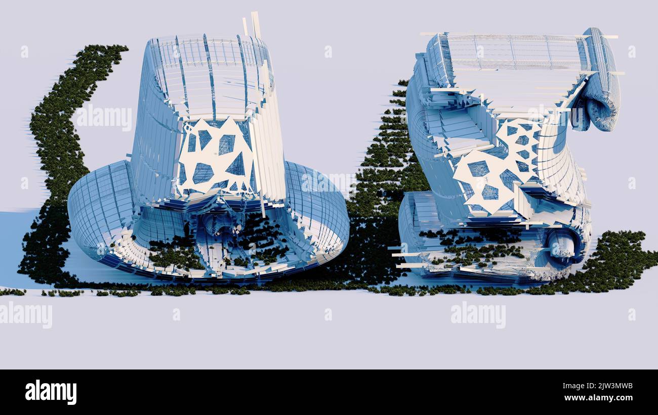 3D Illustration and modeling of famous icons from ancient times. Kindly ...