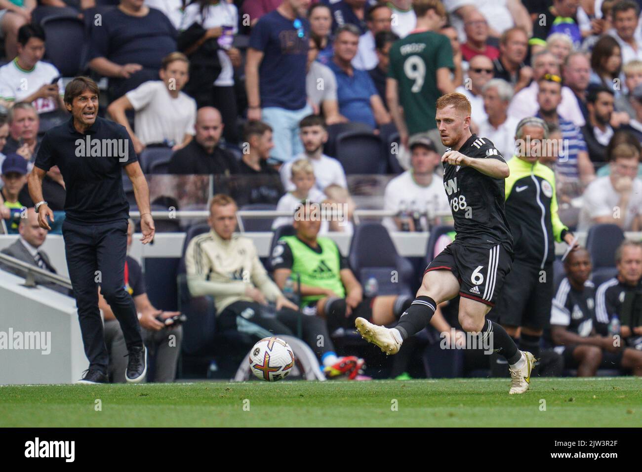 Harrison Reed #6 of Fulham in action during the Premier League match ...