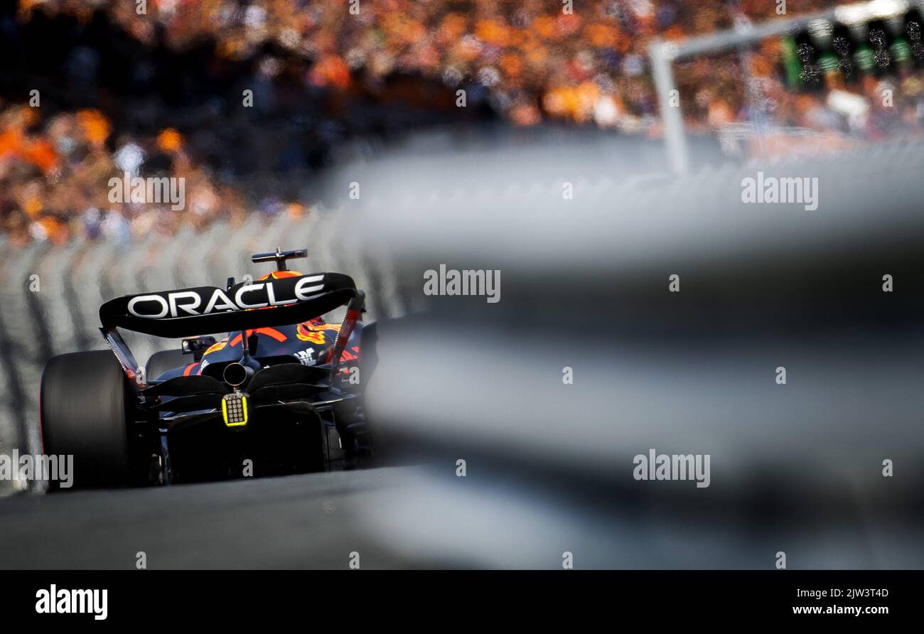 ZANDVOORT - Max Verstappen (Oracle Red Bull Racing) during qualifying ...
