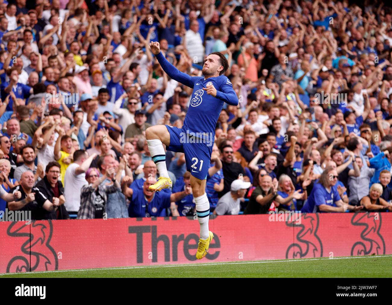 Chelsea’s Ben Chilwell celebrates scoring their side's first goal of ...