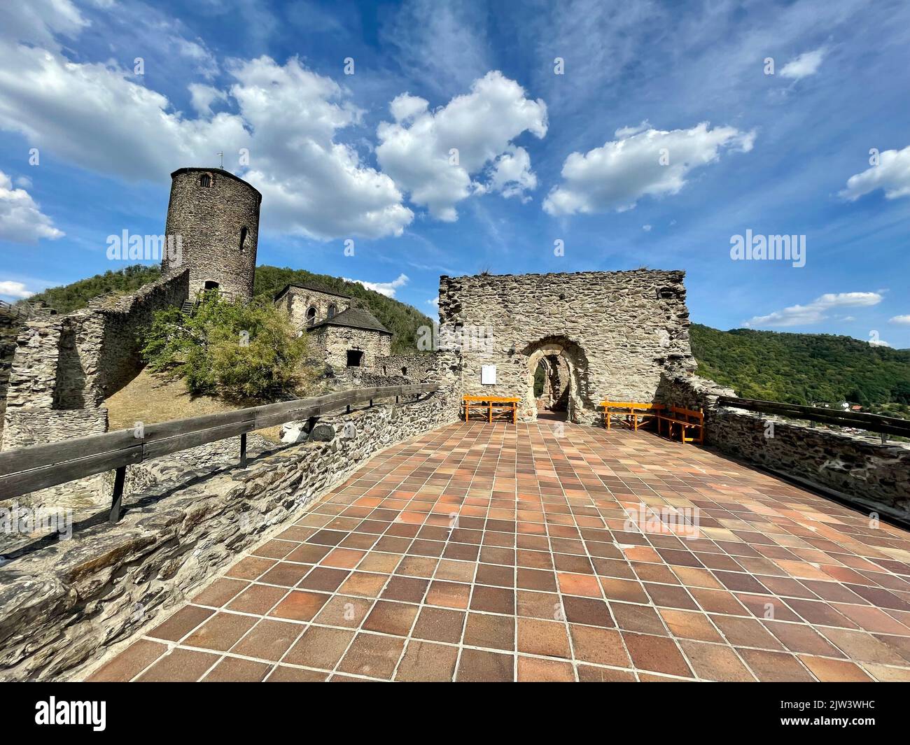 castle, Strekov, ruins. (CTK Photo/Marketa Hofmanova Stock Photo - Alamy