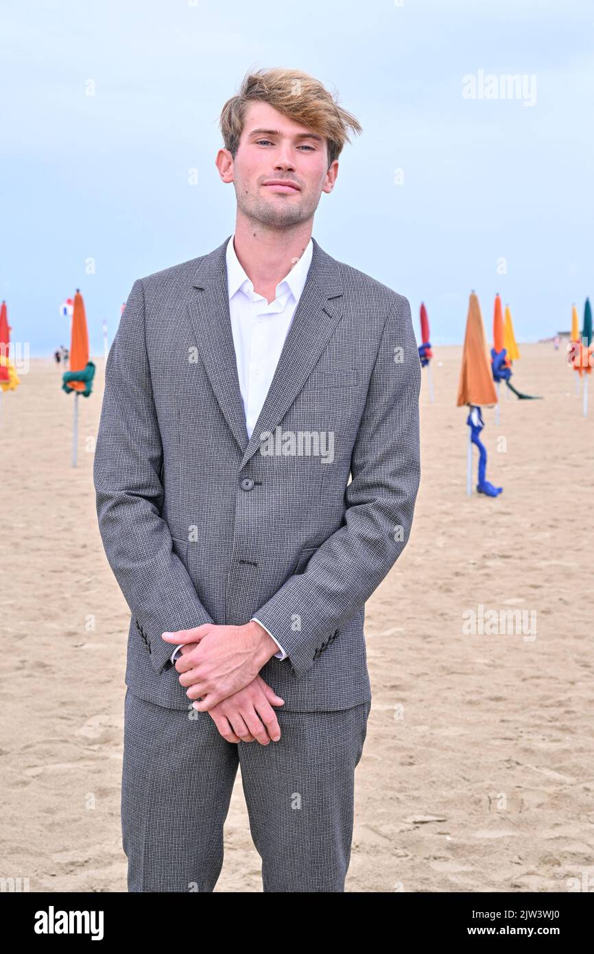 Victor Meutelet attends a photocall for the movie Les Rascals during ...