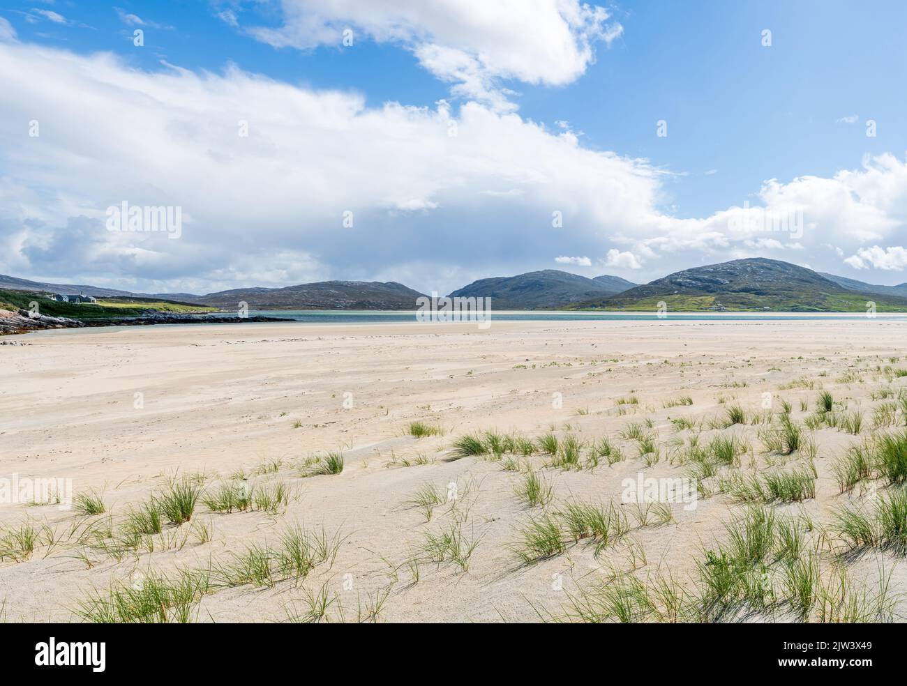 Luskentyre Sands beach on the Isle of Harris, Scotland, UK Stock Photo ...