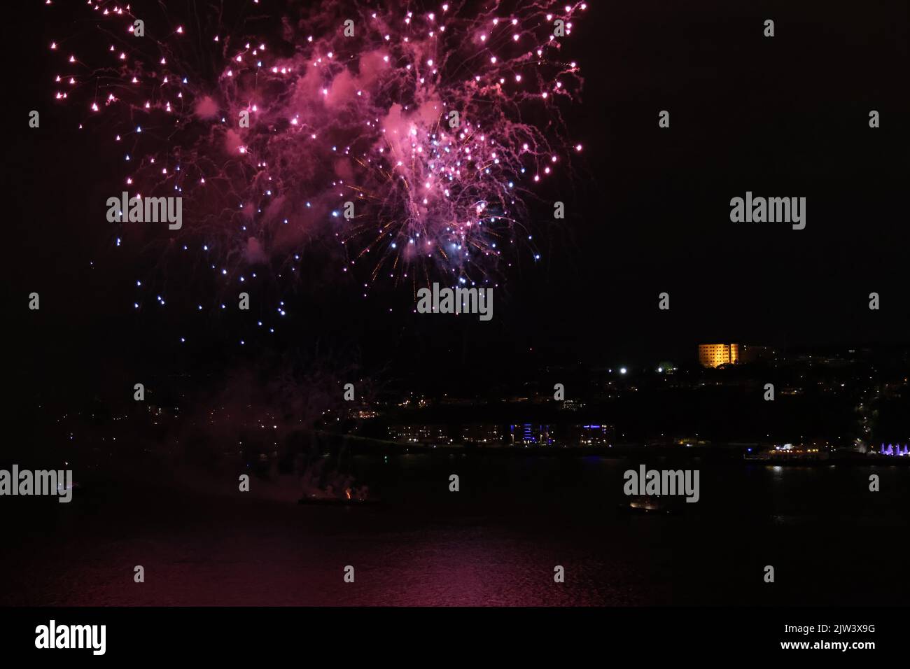 Quebec city canada fireworks hi-res stock photography and images - Alamy