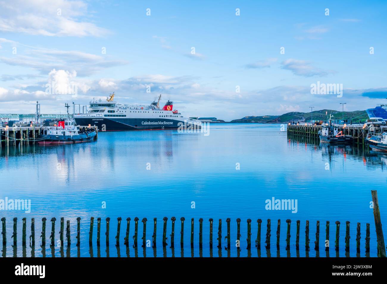 STORNOWAY, ISLE OF LEWIS, SCOTLAND, AUGUST 04, 2022: View of the ...