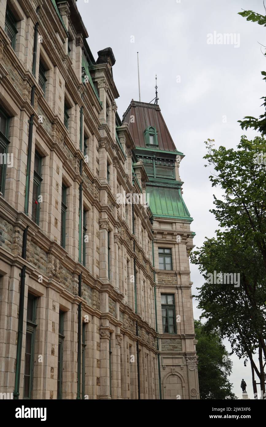The characteristic houses of the city of Quebec Stock Photo - Alamy