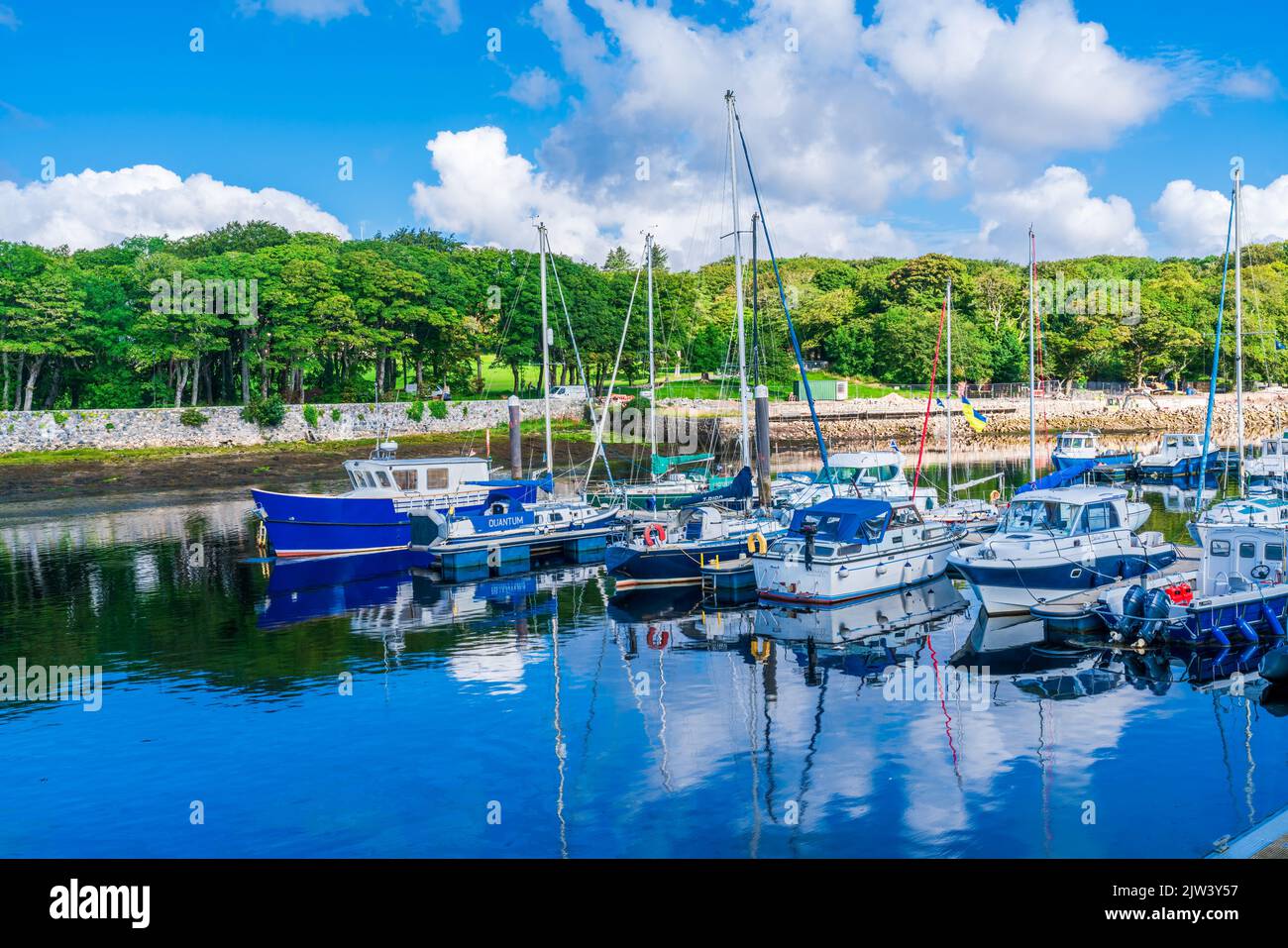 STORNOWAY, ISLE OF LEWIS, SCOTLAND, AUGUST 05, 2022: View of the ...