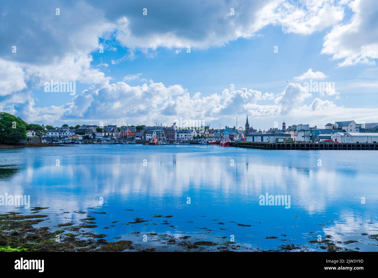 STORNOWAY, ISLE OF LEWIS, SCOTLAND, AUGUST 05, 2022: View of the ...