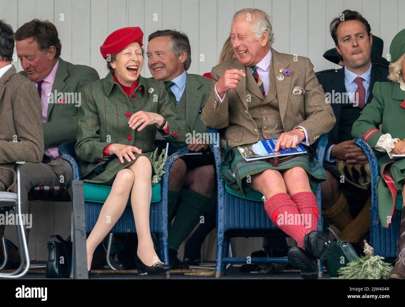 The Princess Royal and Prince of Wales known as the Duke of Rothesay ...